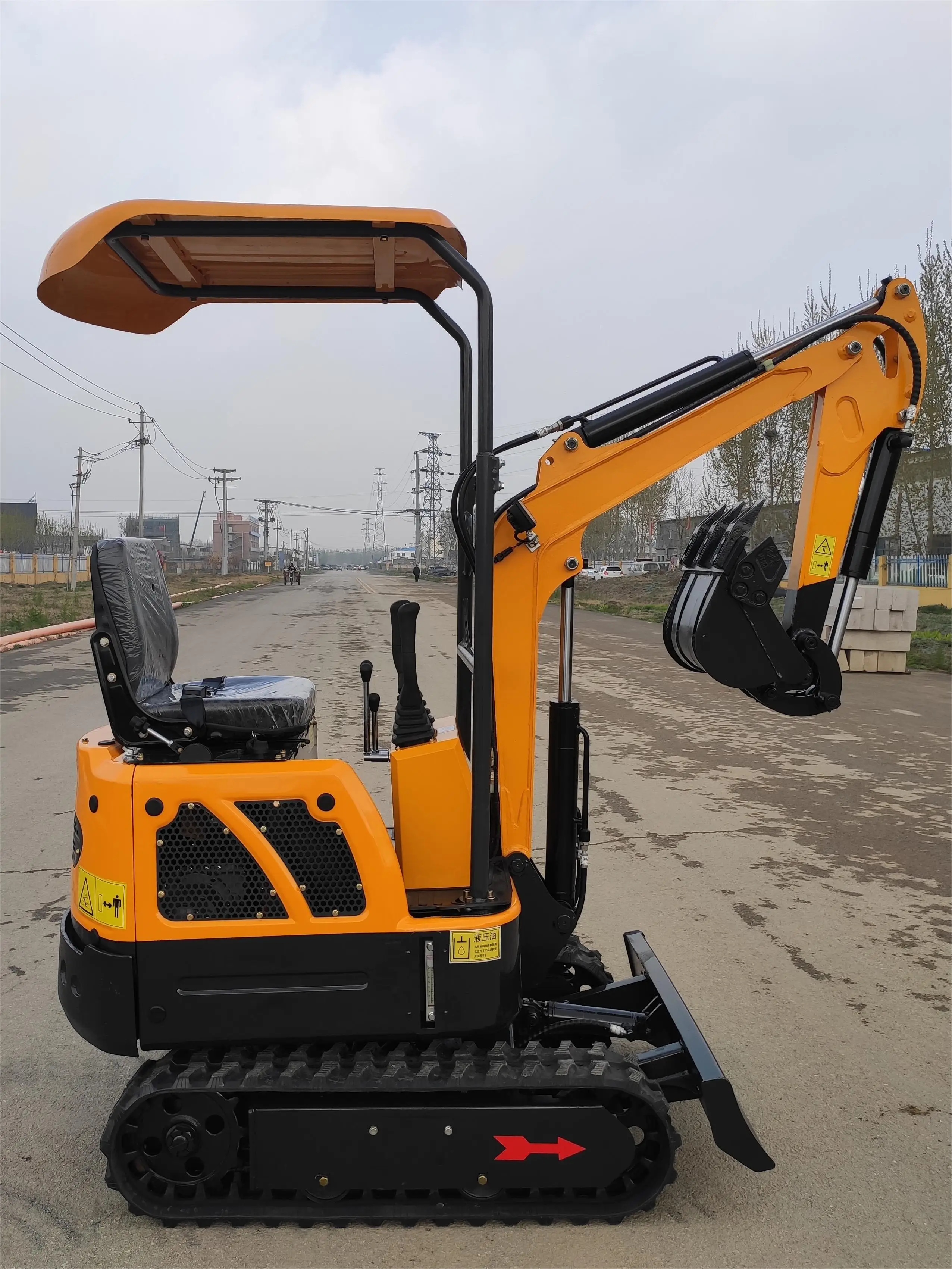 Mini Excavator Escavatore Earth-moving Machinery Lx10-9b 1ton Mini ...