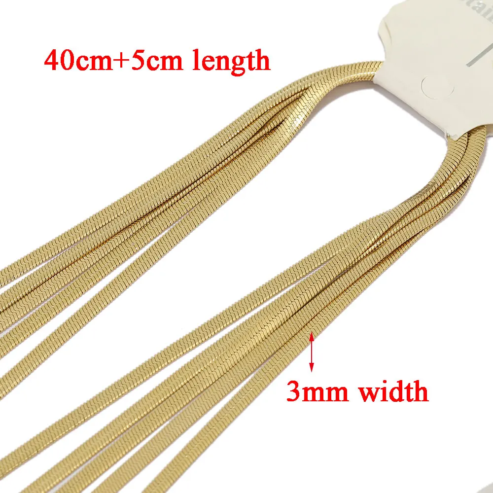 Wholesale Link Chain 40+5cm Snake Chains in Bulk DIY Jewelry