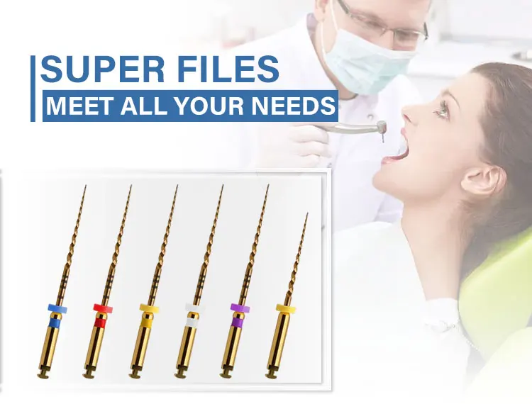 Dental Endodontic Flexible Heat Activation Niti Dental Super Rotary ...