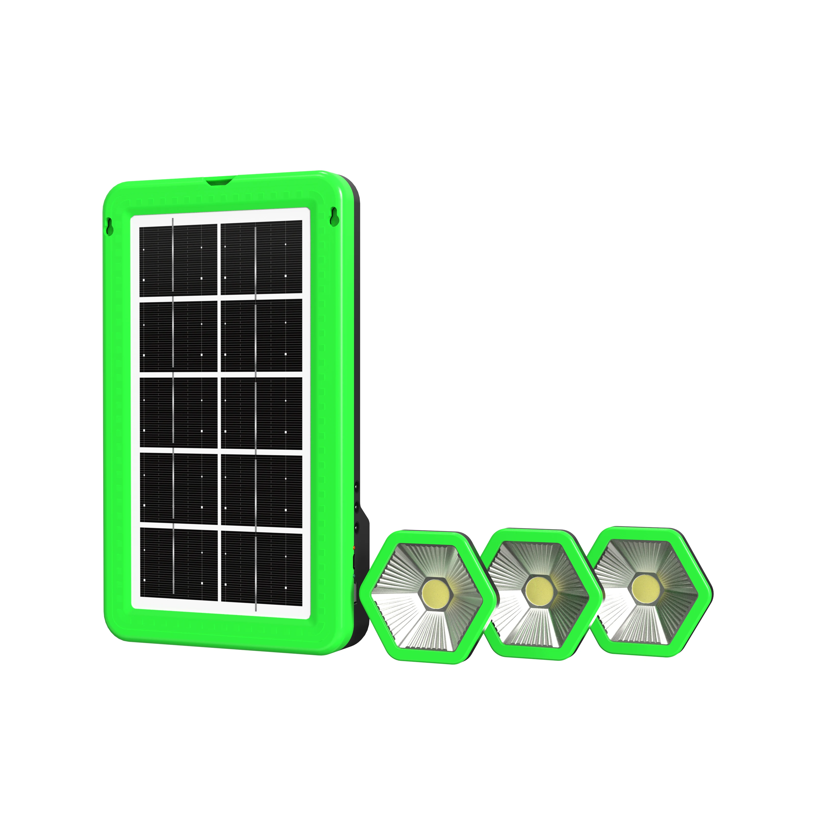 2024 New Design Emergency Lighting Solar Powered Rechargeable Camping ...