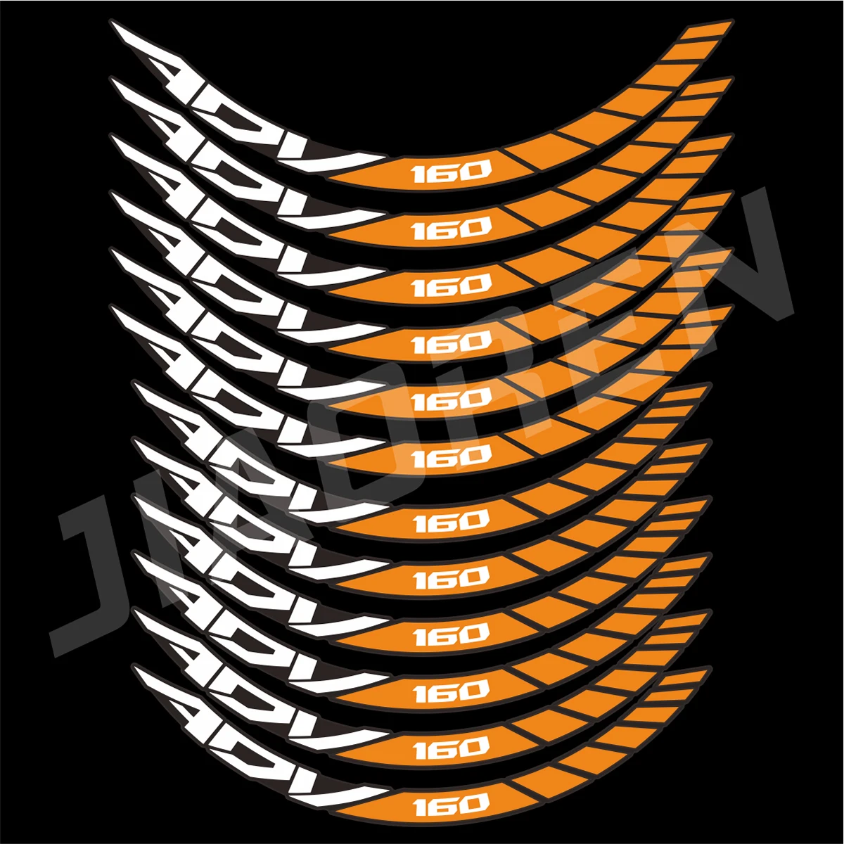 Mags Rims for Honda ADV 160 Motorcycle Wheel Stickers