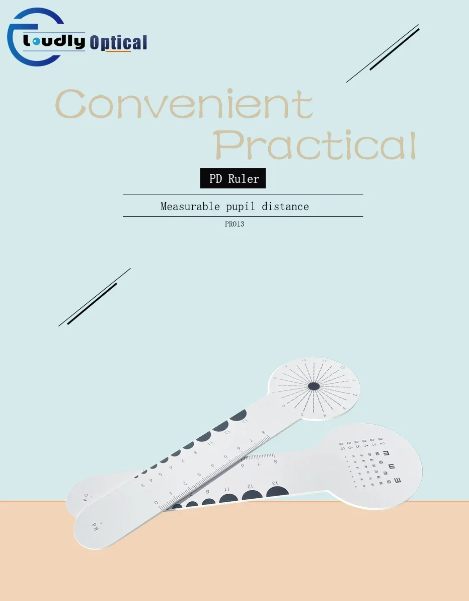 Pupil Distance & Height Measuring Ruler - Precision Tools