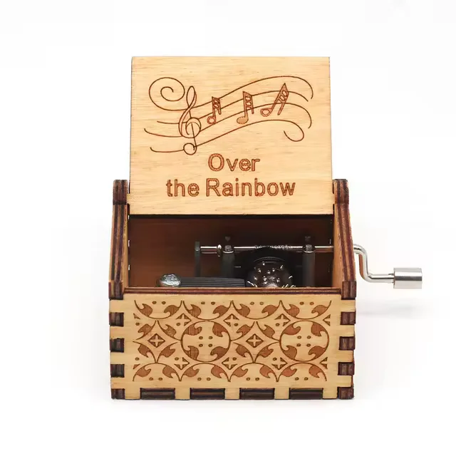 Customized Hand Crank Wood Music Boxes - Perfect Gifts