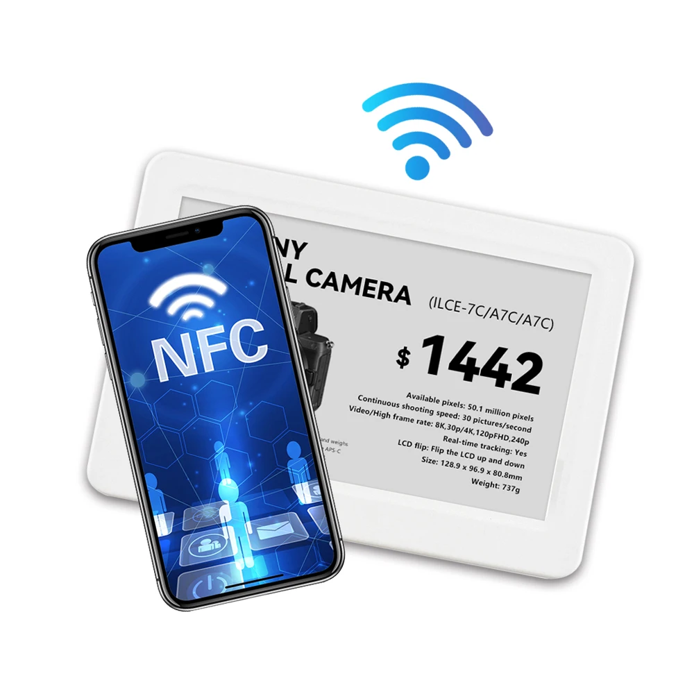 Restaurant Digital Signage 7.5 Inch Retail Store Digital Price Tag ...