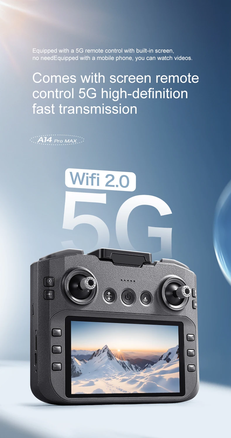 A14 Pro Max Drone - Intelligent Obstacle Avoidance & HD Camera