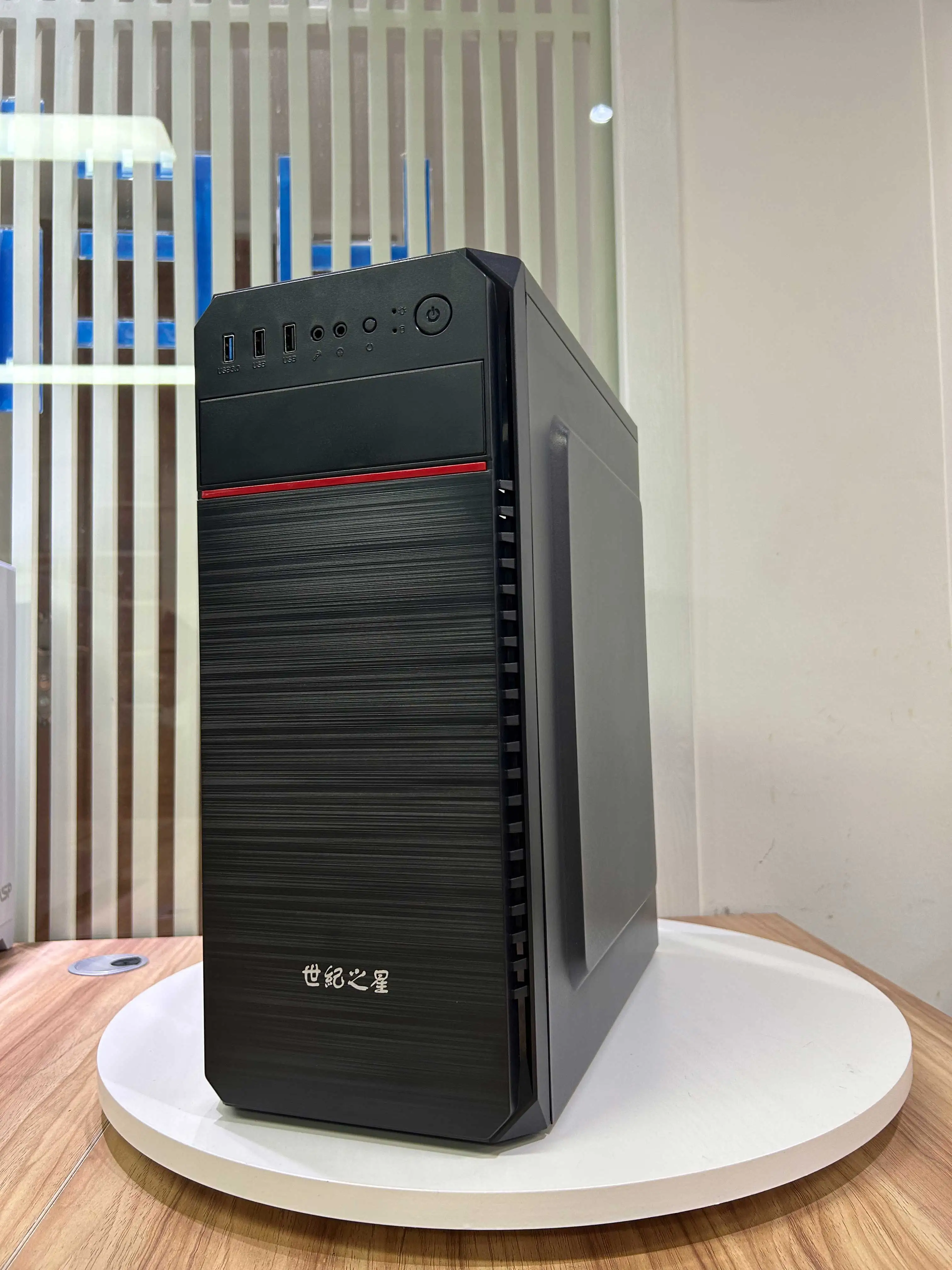 OEM M-ATX Mid Tower Aluminum Alloy SPCC ABS Black Computer Case USB3.0 ...