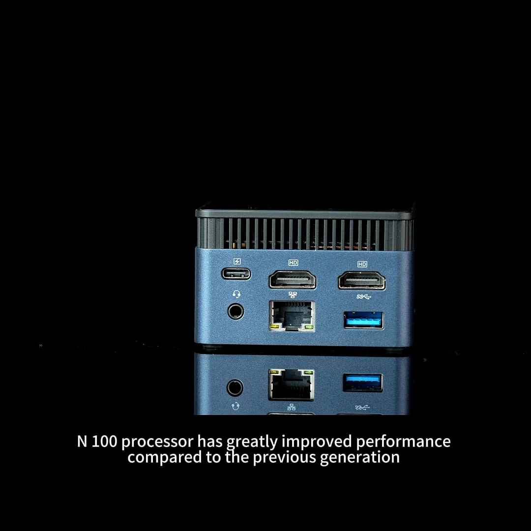 Peladn Portable Ultra Mini Computer Cpu Intel N100 Wifi 5.0 Bt4.2 Business Office Mini Pc ...