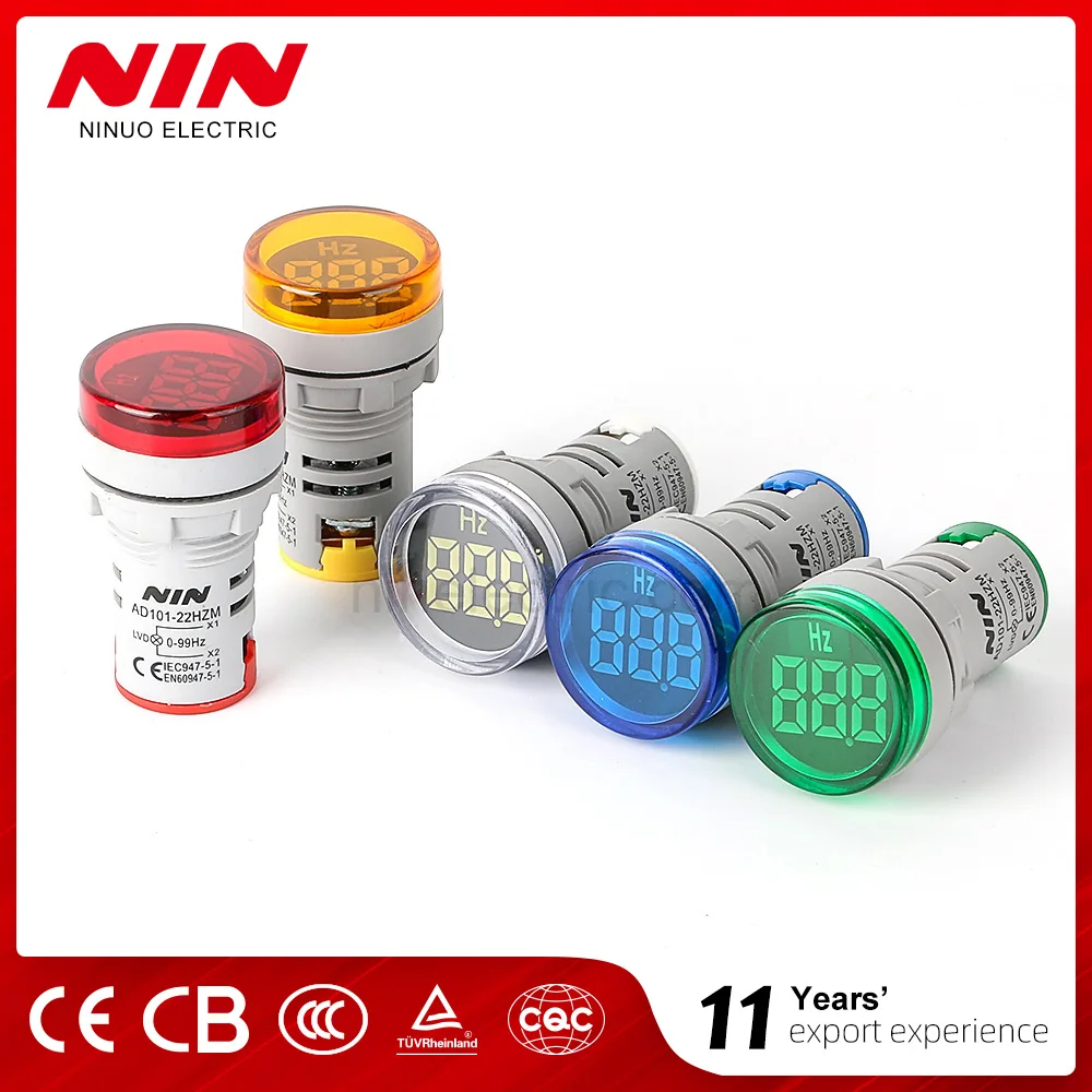 Nin Round Digital Frequency Display Meter - Buy 60 Hz Frequency Meter analog Frequency Panel ...