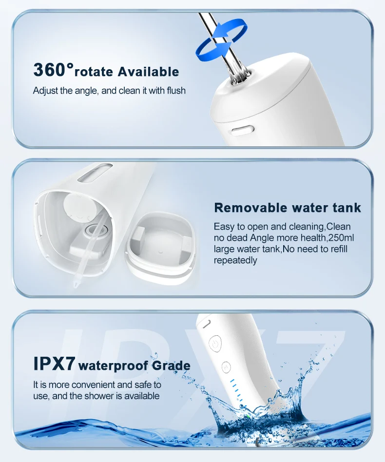 Portable Oral Irrigator - Efficient Water Flosser