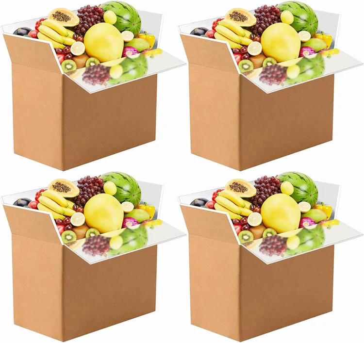 Customization Vegetable Corrugated Insulation Carton Insulated ...