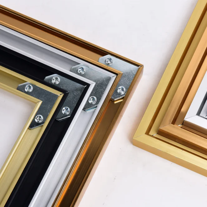 Customized Aluminum Profile Picture Mirror Frame Extrusion In Rose Gold ...