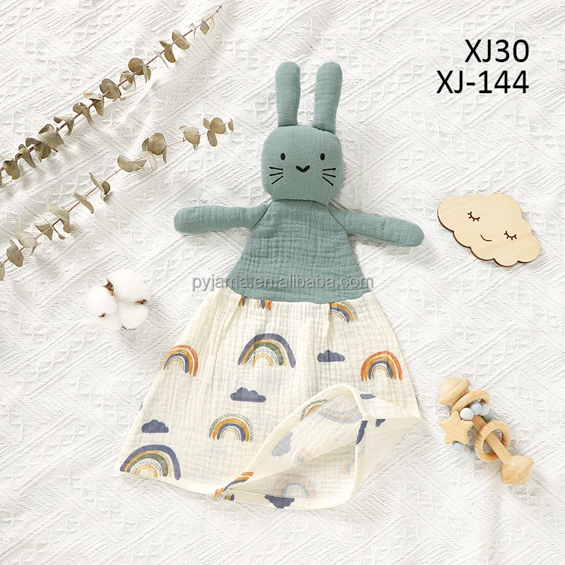 New Arrival 100% Organic Cotton Muslin Cute Little Bunny in New Skirt ...