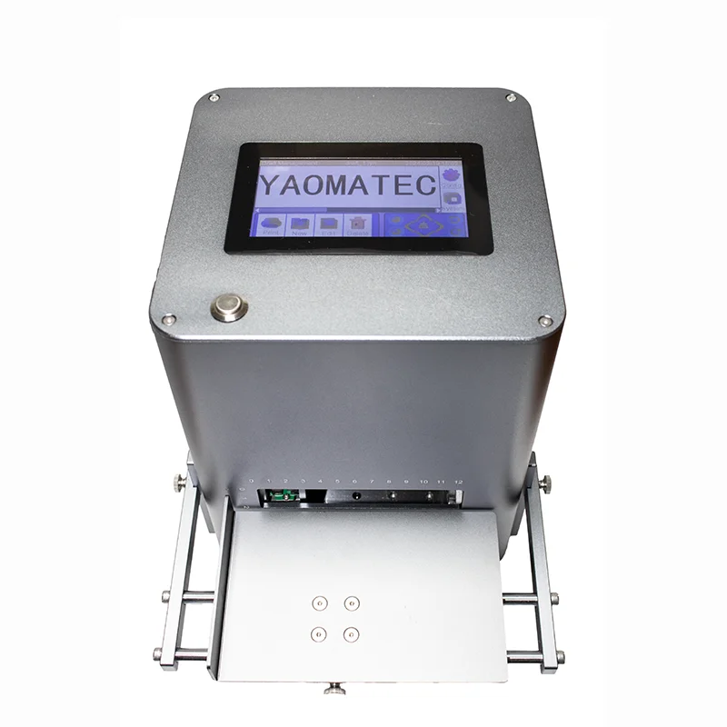 Yaomatec Portable Automatic Expiry Date Desktop Static Printer Batch Code Coding Machine Static ...