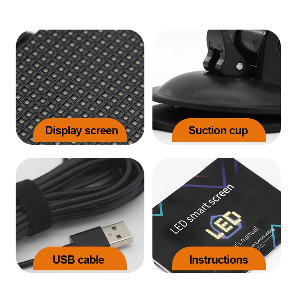 Usb Mini Led Display Screen 32x32 Led Smart Panel Sign Mobile App ...