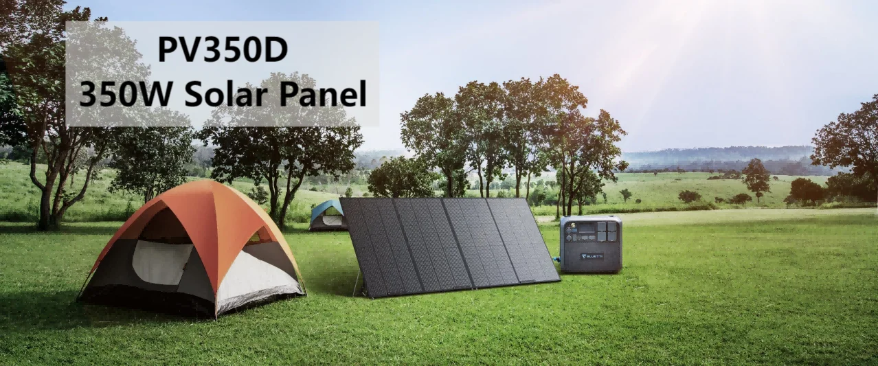 Bluetti 350W High-Capacity Solar Array Foldable 4-Panel System for ...