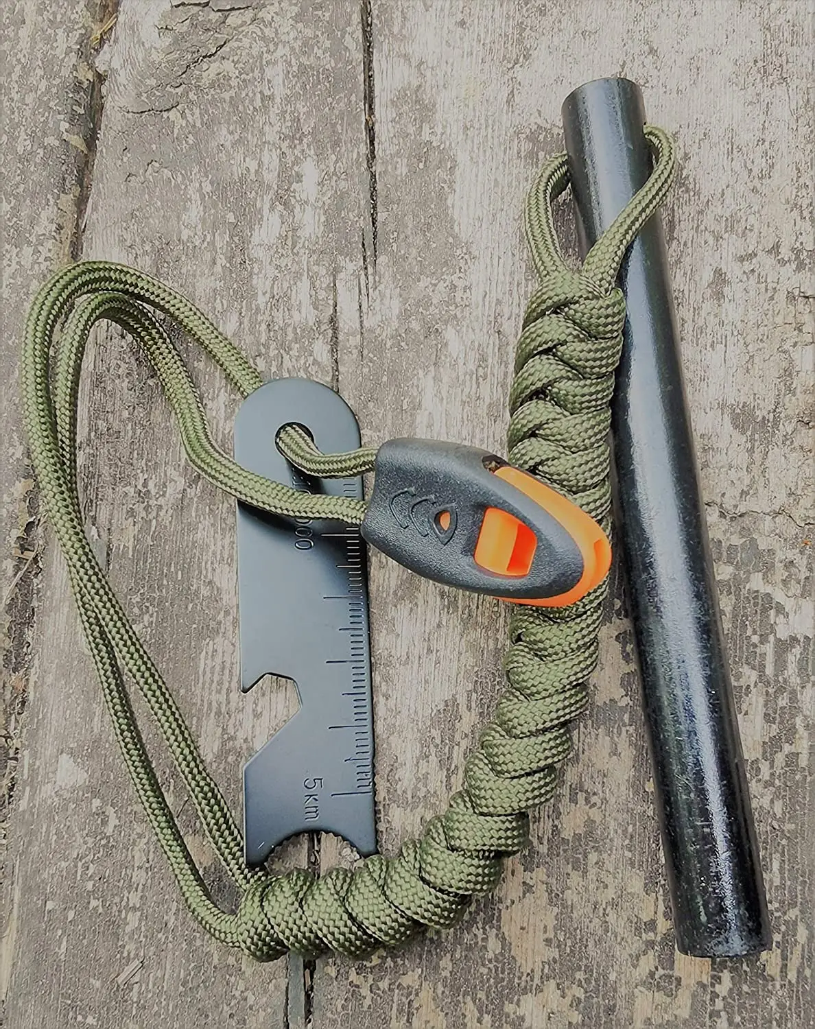 Camping Hiking Ferro Rod Striker Waterproof Steel Survival Ferrocerium ...