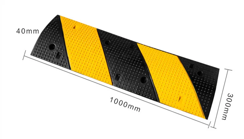 High Strength Driveway Rubber Speed Bumps Install Deceleration Strip ...