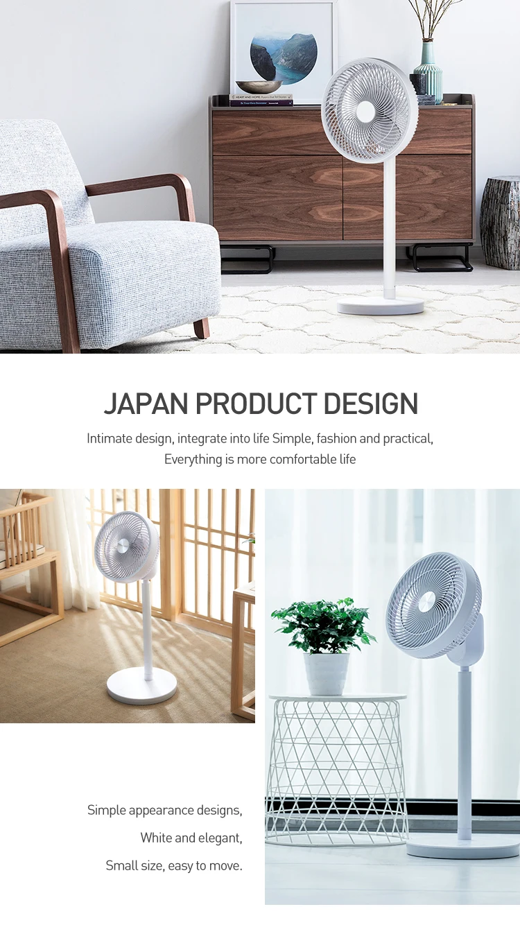 Bedroom 80 Degree Rotation Standing Silent Electric Fan With Remoter ...