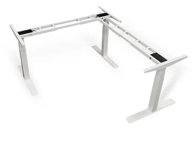 Elegant Modern Standing Office Corner Desk - Adjustable & Stylish