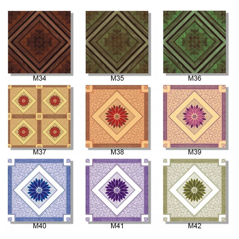 Waterproof Anti-slip Linoleum Vinyl Flooring Rolls Red Felt Back Pvc ...