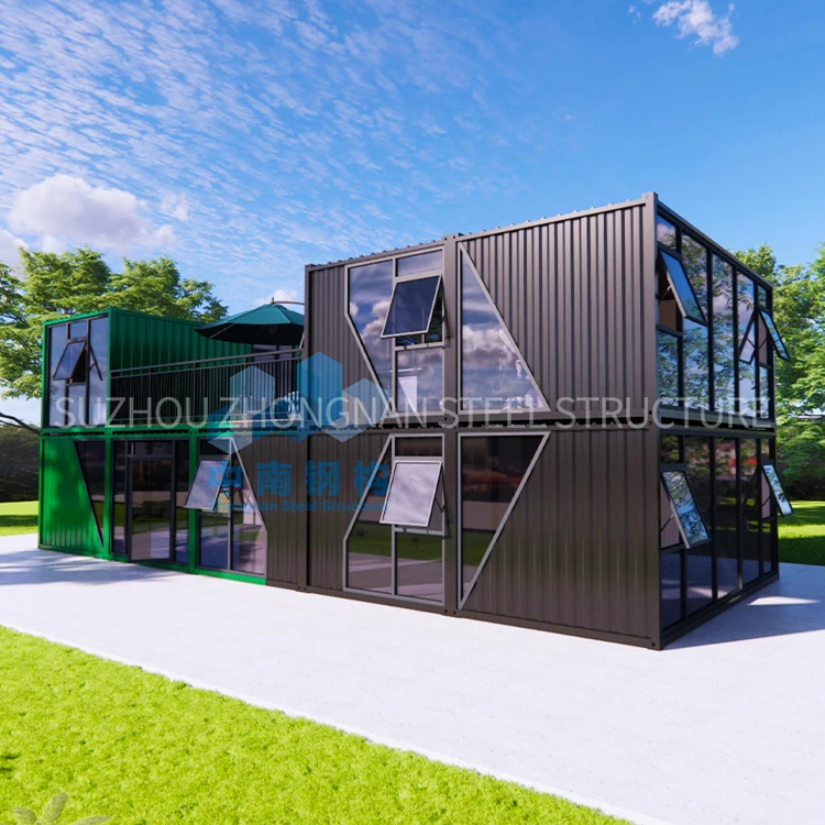 beautiful iso 40ft high cube prefab luxury container accommodation house german homes for sale ...