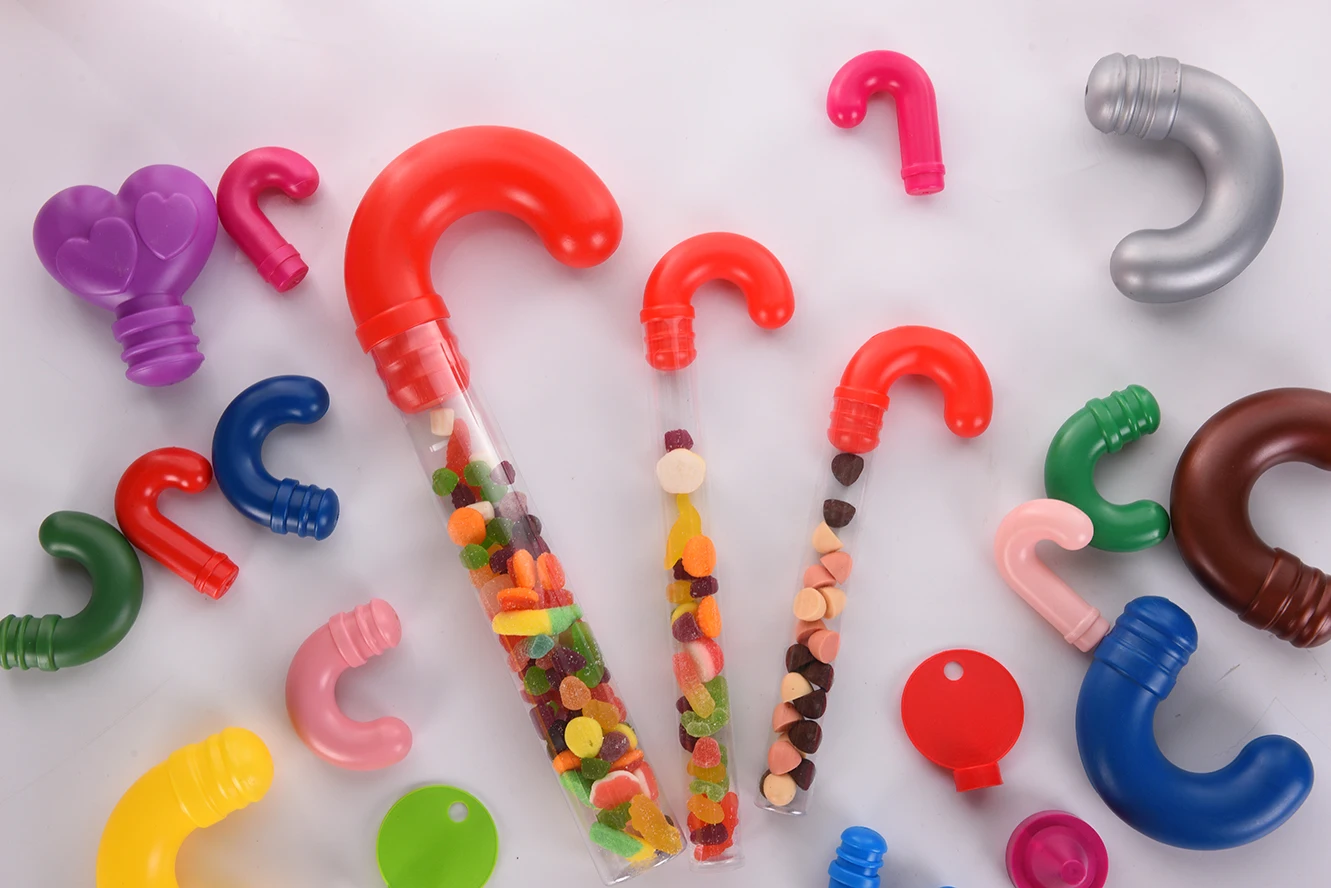 27.5mm Diameter Fillable Empty Clear Plastic Candy Cane Tube - Buy ...