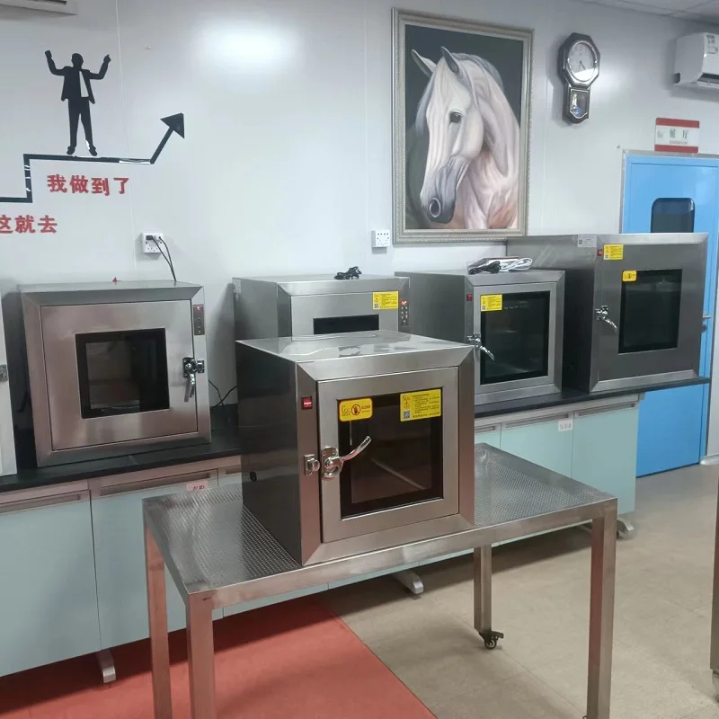 Stainless Steel Pass Box - Cleanroom Pass through for Microbiology Lab