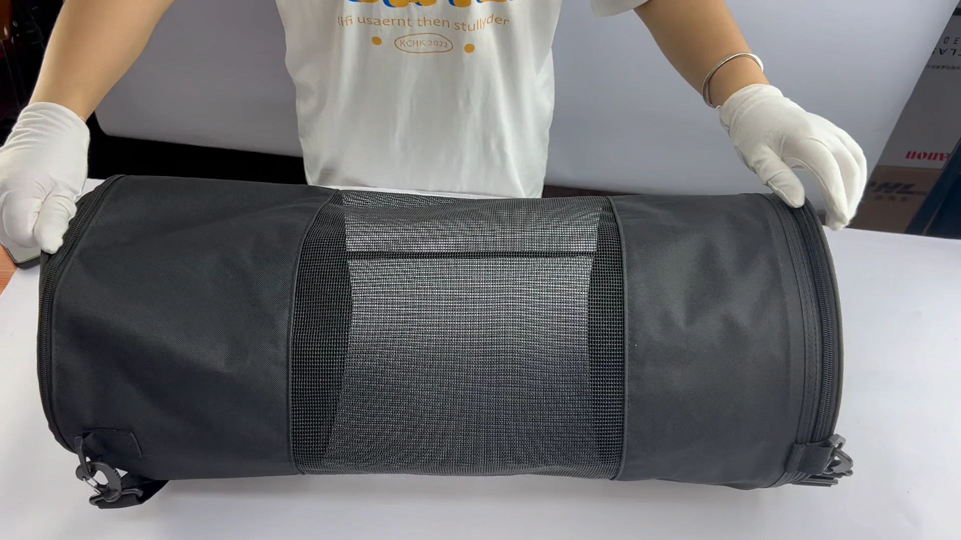 Boat Trash Bag With Bottom Zipper Opening Design Portable Mesh Boat ...