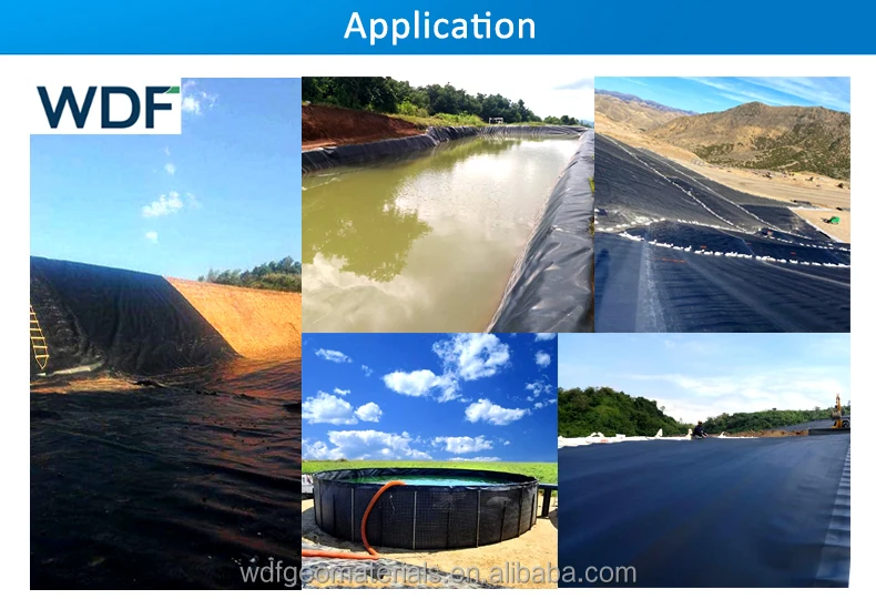 Best Selling Geomembrane Liner 1.5mm Waterproofing Textured HDPE PVC ...