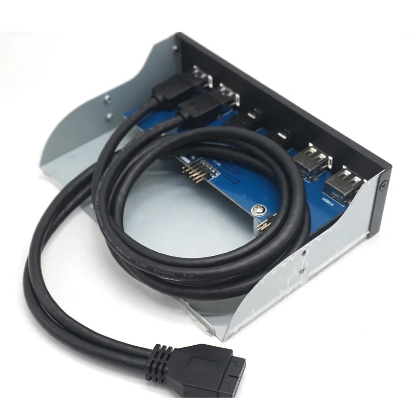 5.25" Front Panel for PC Case - USB 3.0 & Audio Ports