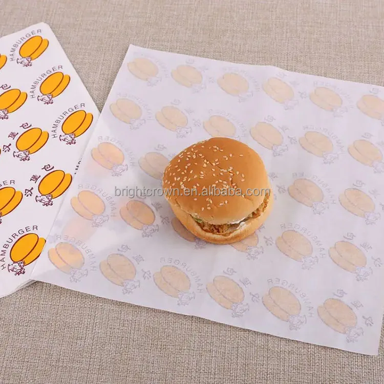 Hamburger Paper Aluminum Foil Laminated Paper For Burger Wrap - Buy ...