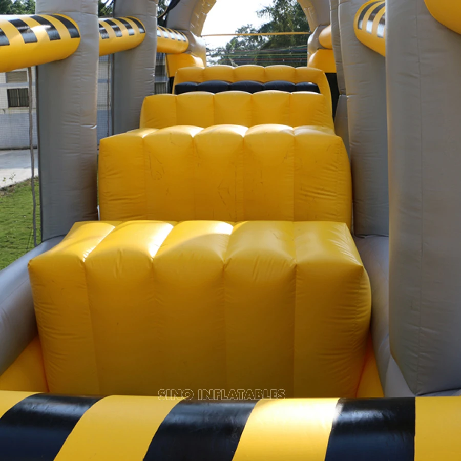 24m Long Interactive Inflatable Obstacle Course - Fun & Challenge