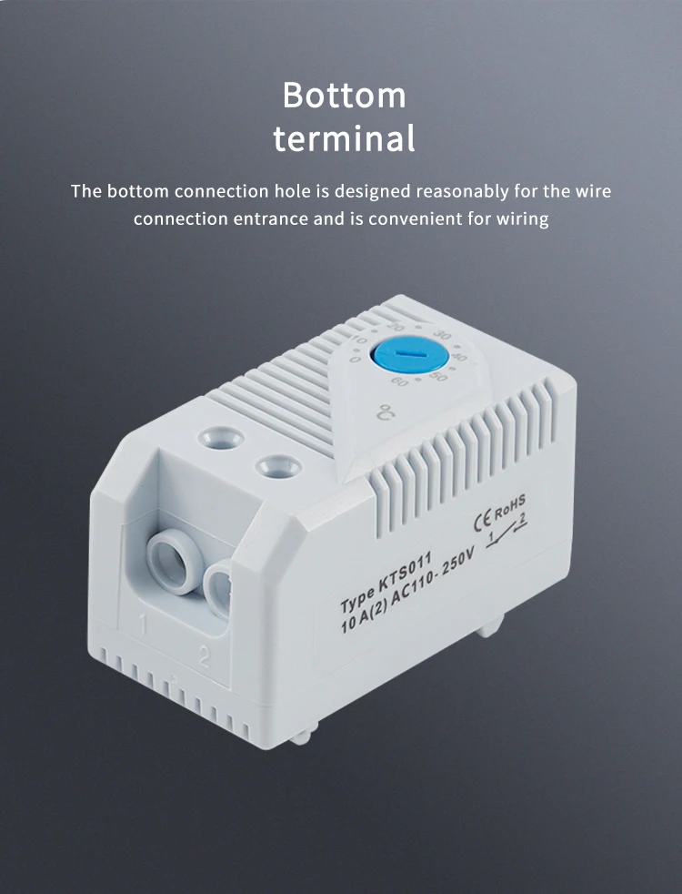 Compact Thermostat KTS011, Temperature Controller Room Thermostat ...