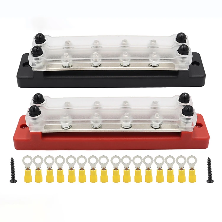 10 Way Bus Bar Terminal Block Marine Electric Busbar Double Wiring ...