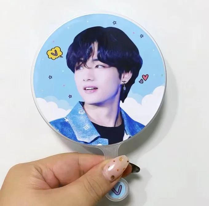 Custom New Plastic Transparent Kpop Mini Fans - Cute Hand Fans