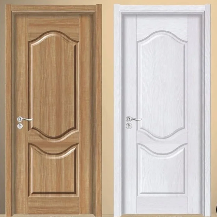Indoor Solid Wood Door Modern Cheap Home Hotels Panel Wooden Doors ...