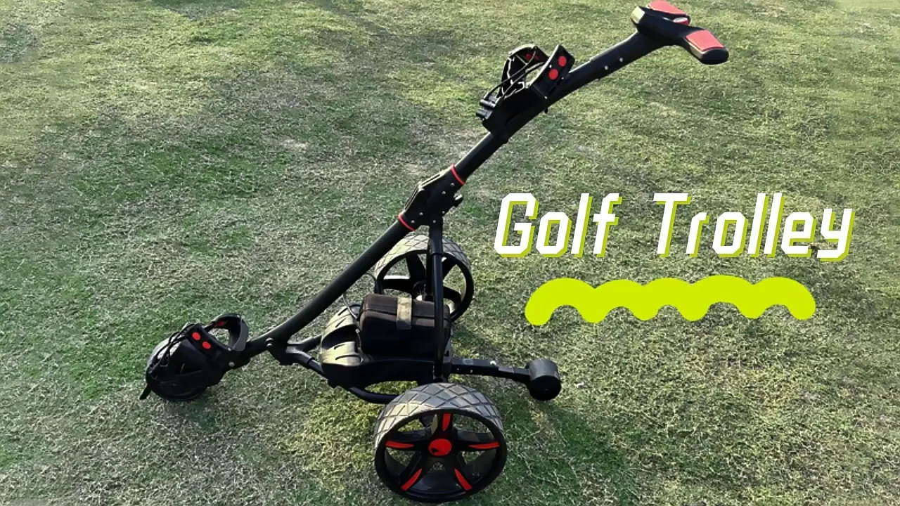 Folding Electric Golf Carts 3 Wheel Electric Golf Trolley With Remote ...