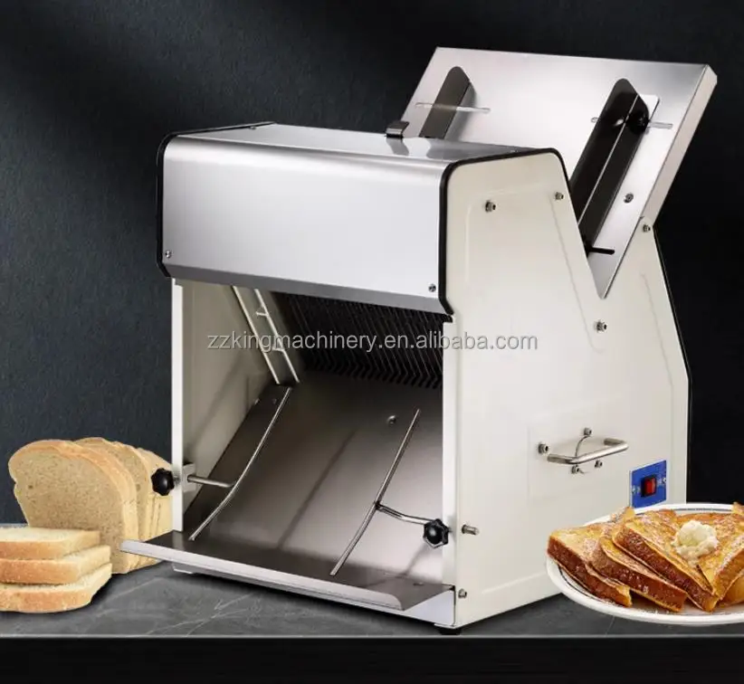 Bakery Equipment Full Stainless Steel Electric Bread Slicing Machine Automatic Loaf Bread Slicer ...