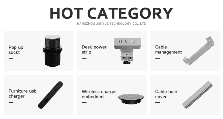 Top Quality Hidden Retractable Office Tables with Power
