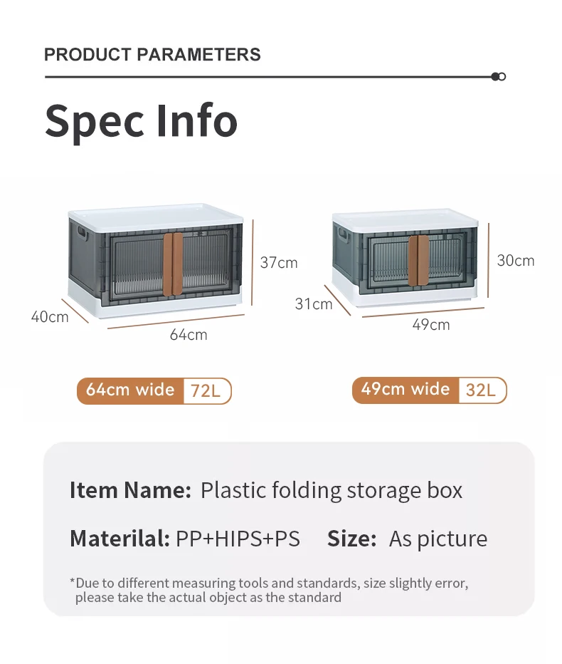 Closet Dorm Room Essentials - Collapsible Storage Bins