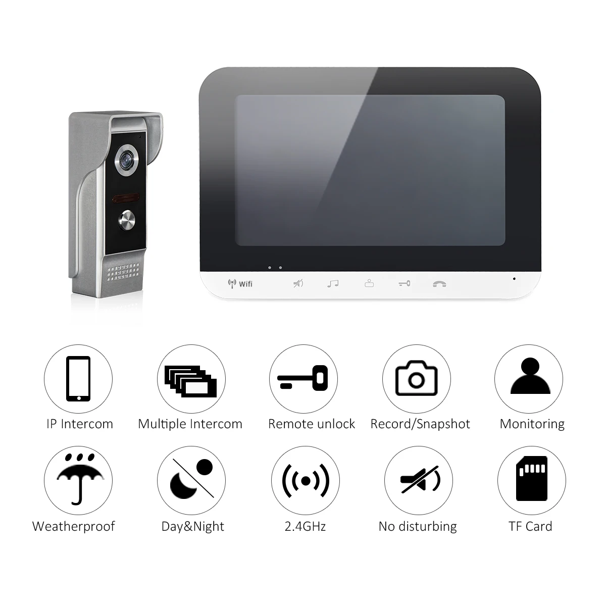 New Released Entryphone Camera Door Bell With Waterproof Button 4 Wire ...