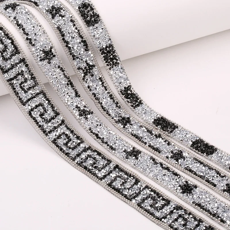 Wholesale Hot Fix Trim Crystal Logo Design Hot Fix Rhinestone Tape ...