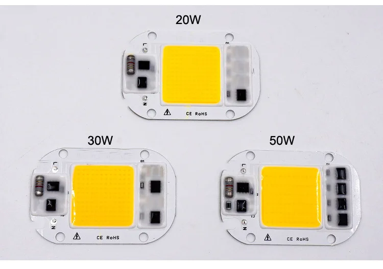 Alibaba.com: High Power 110V 220V LED Chip 20W 30W 50W COB Chip Panel ...