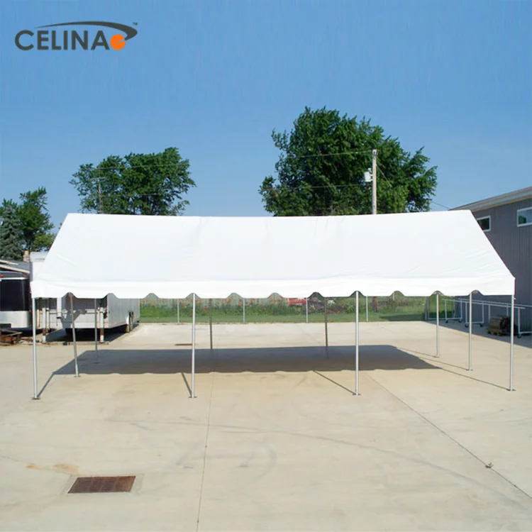 Celina White Outdoor Canopy Garden Gable Frame Tent for Events