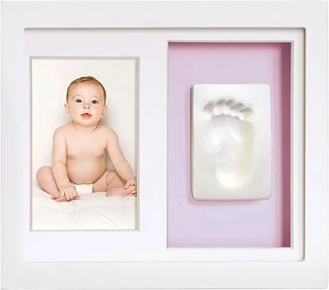 Baby Handprint Kit 3d Shadow Box Frame Best Gift For Baby Photo Frame ...