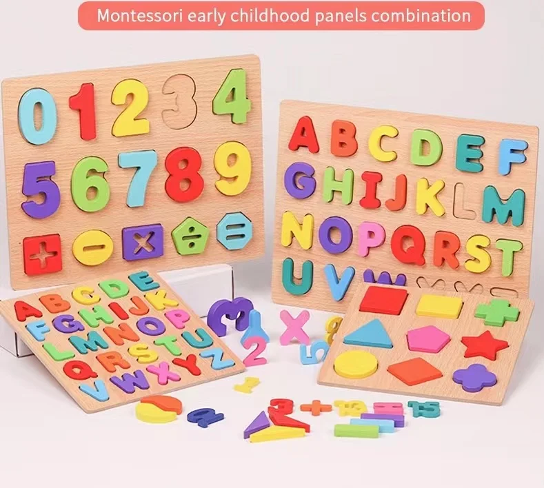 3D Kids Didactic Learning Wooden Jigsaw Puzzle Toys