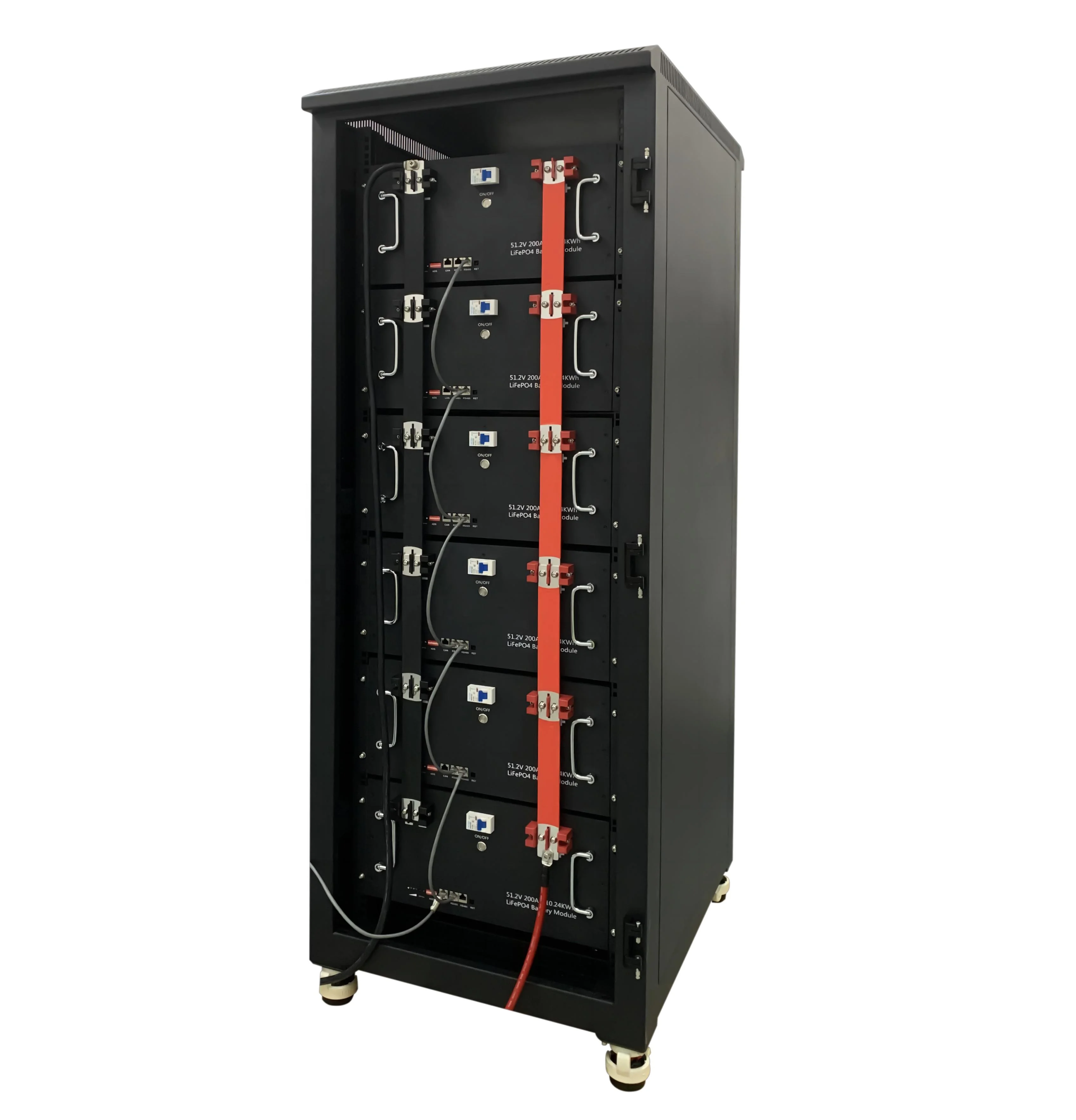 48V 200Ah 5kw 51.2 Volt Lithium LiFePO4 Rack Mounted Battery 10kWh Modules Scalable to 60kWh ...
