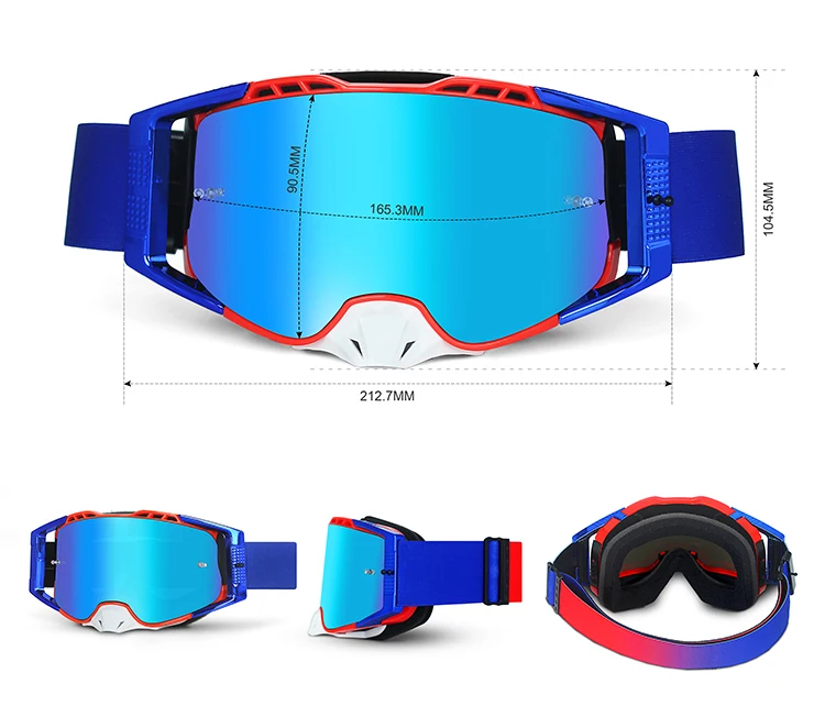 2023 Popular Custom Motocross Goggles Dirt Bike Helmet Goggles ...