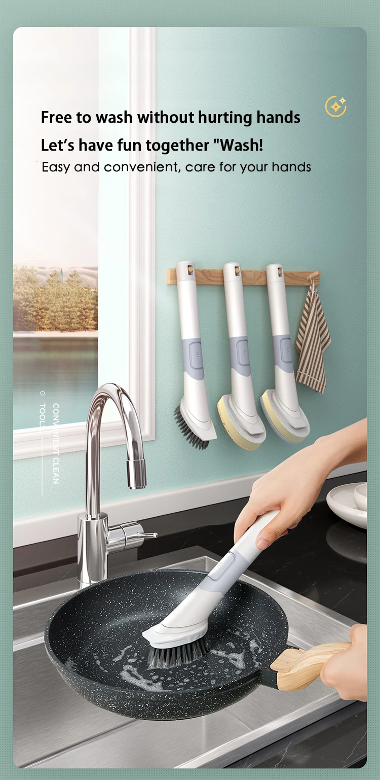 5 Pack Kitchen Scrub Brush Set Long Handle Cleaning Brush Kitchen ... 5 Pack Kitchen Scrub Brush Set Long Handle Cleaning Brush Kitchen ...