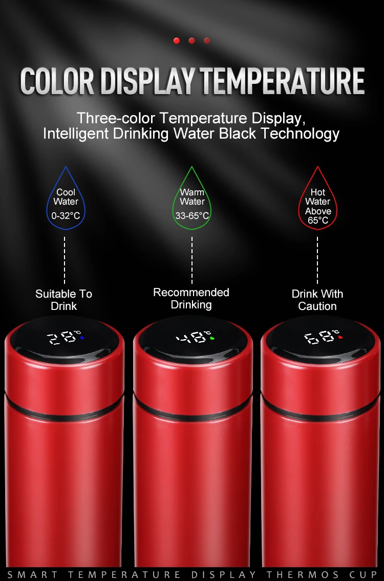 IFAN 500ml Smart Thermos - Temperature Display & Portability